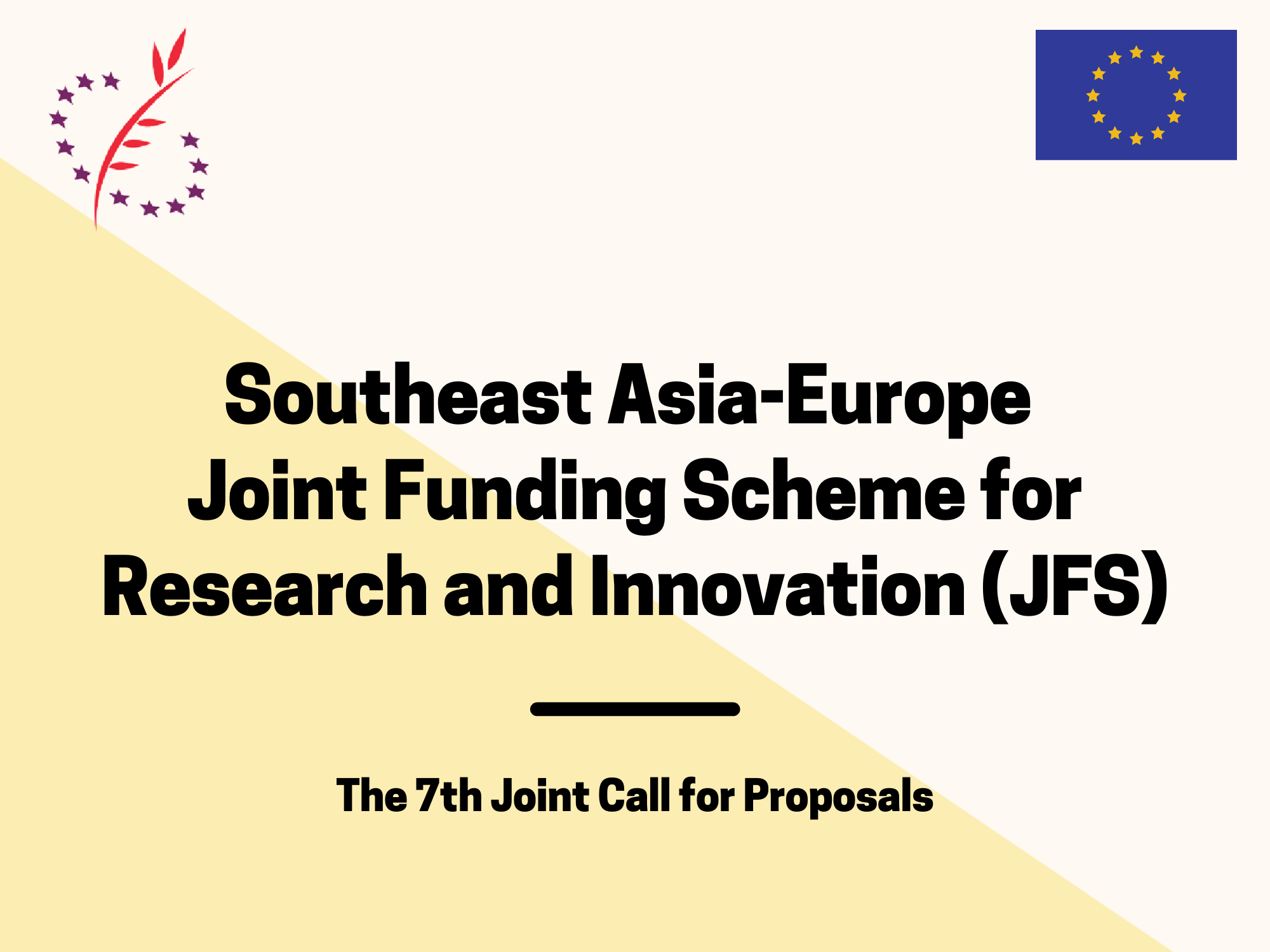 Southeast Asia – Europe Joint Funding Scheme (JFS) - Office of ...