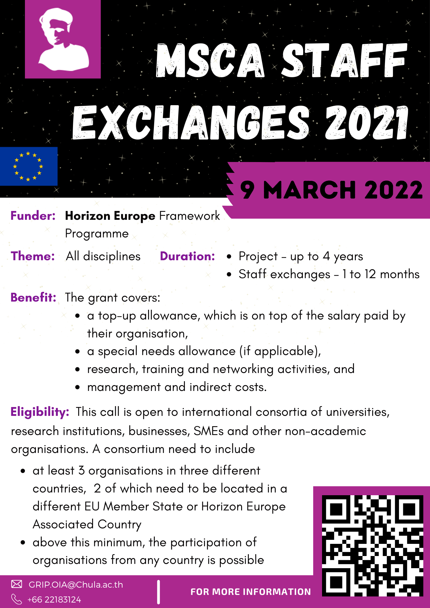 MSCA Staff Exchanges 2021 - Office of International Affairs and Global Network