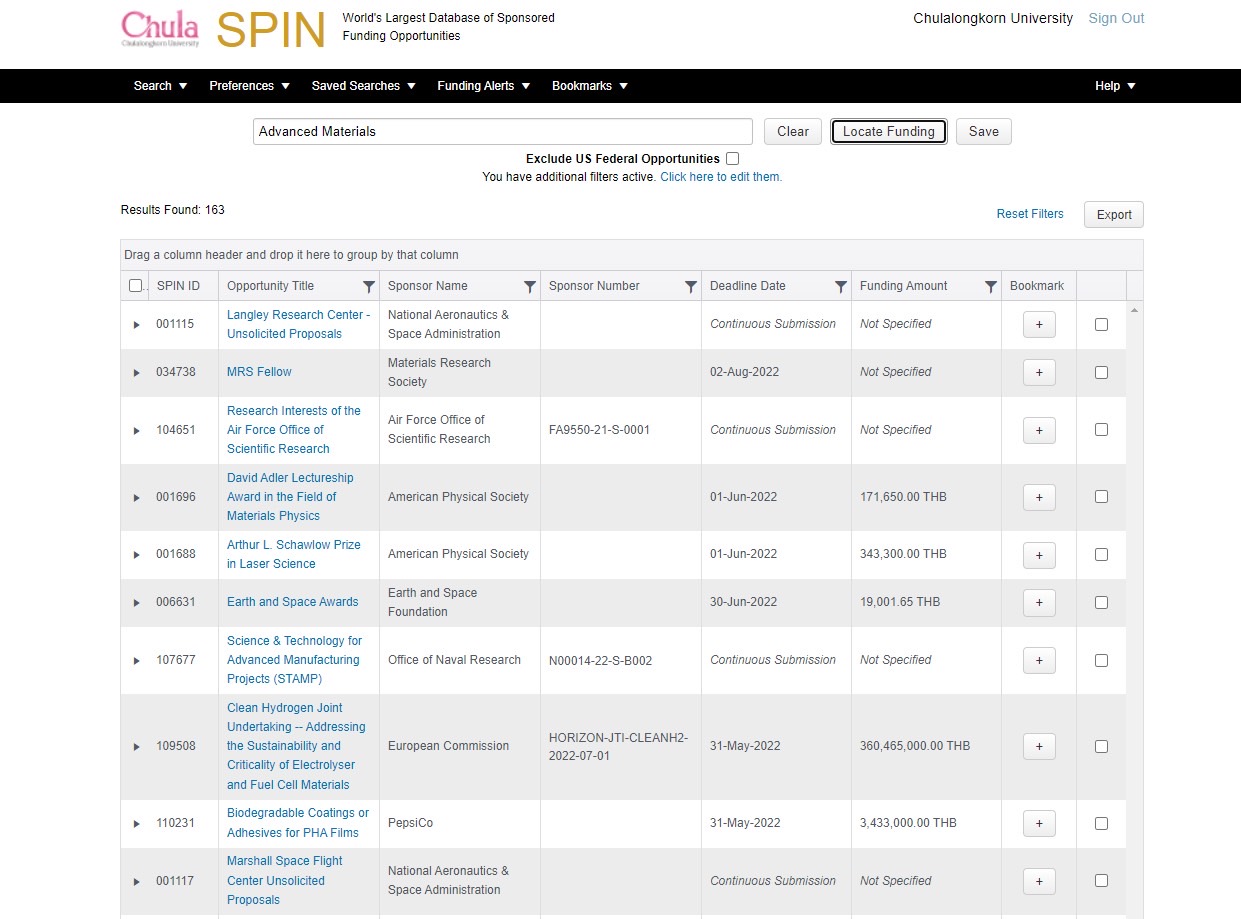 InfoEd SPIN: International Funding Opportunity Database - Office of ...