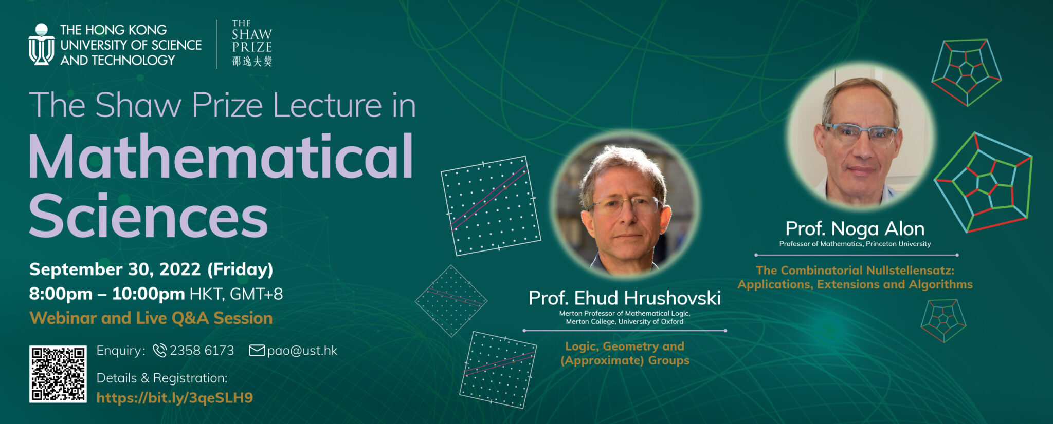 [Invitation] Webinar – The Shaw Prize Lecture in Mathematical Sciences - Office of International ...