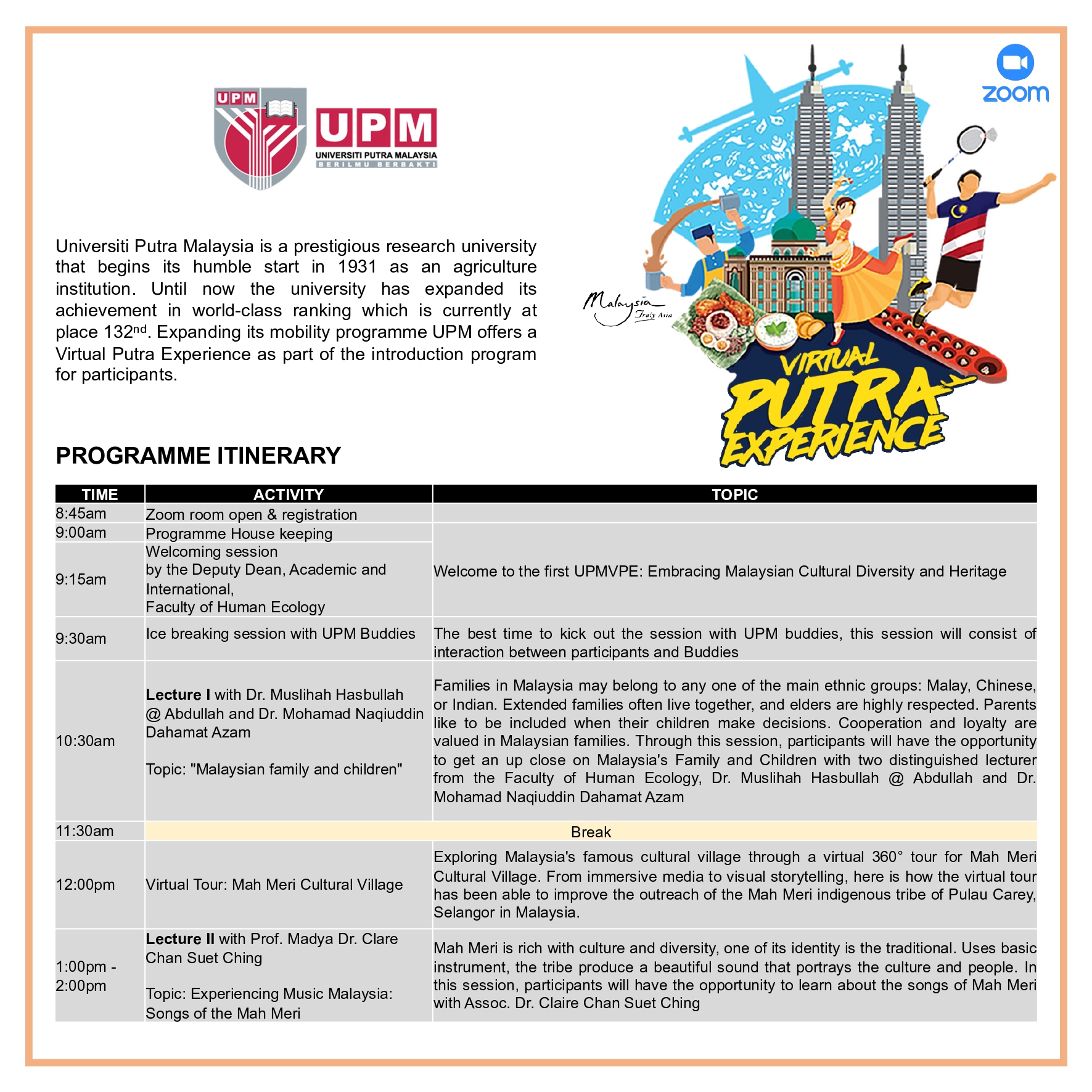 [Call for Application] UPM Virtual Putra Experience IV: Embracing ...