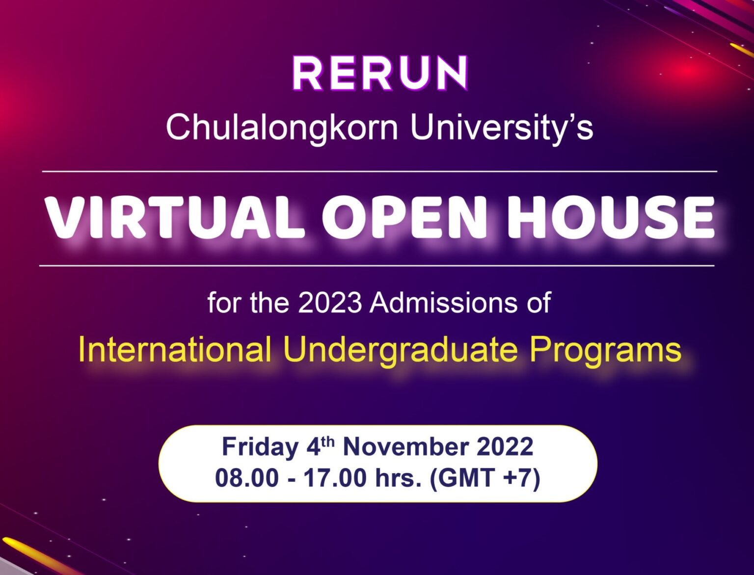 Rerun: 2023 Virtual Open House for International Undergraduate Programs - Office of ...