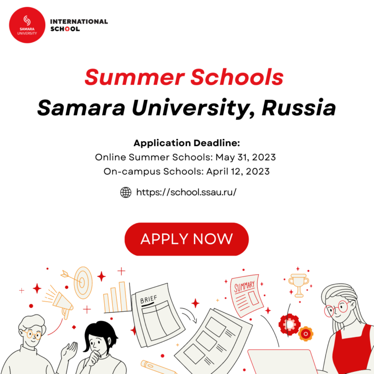 Summer Schools 2023 at Samara University - Office of International Affairs and Global Network