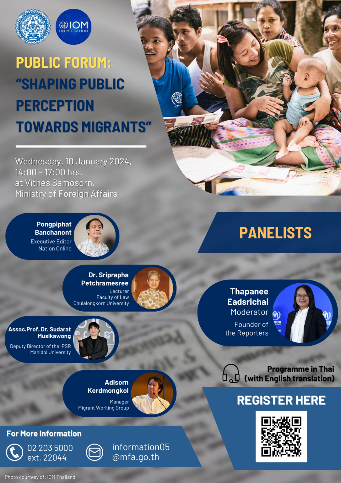 Public Forum on “Shaping Public Perception Towards Migrants” - Office ...