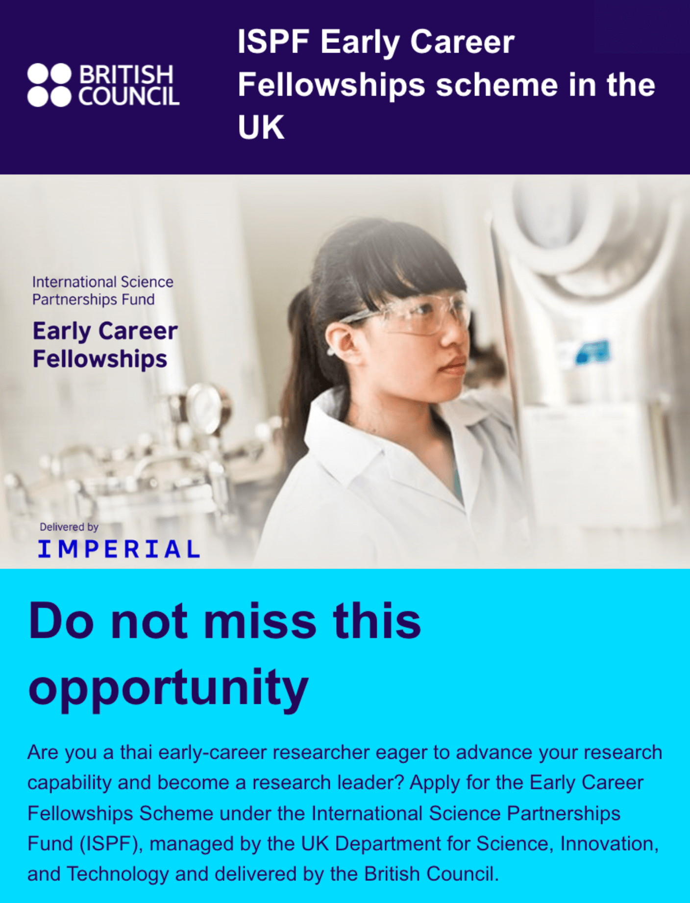 ISPF Early Career Fellowships scheme in the UK - Office of International Affairs and Global Network