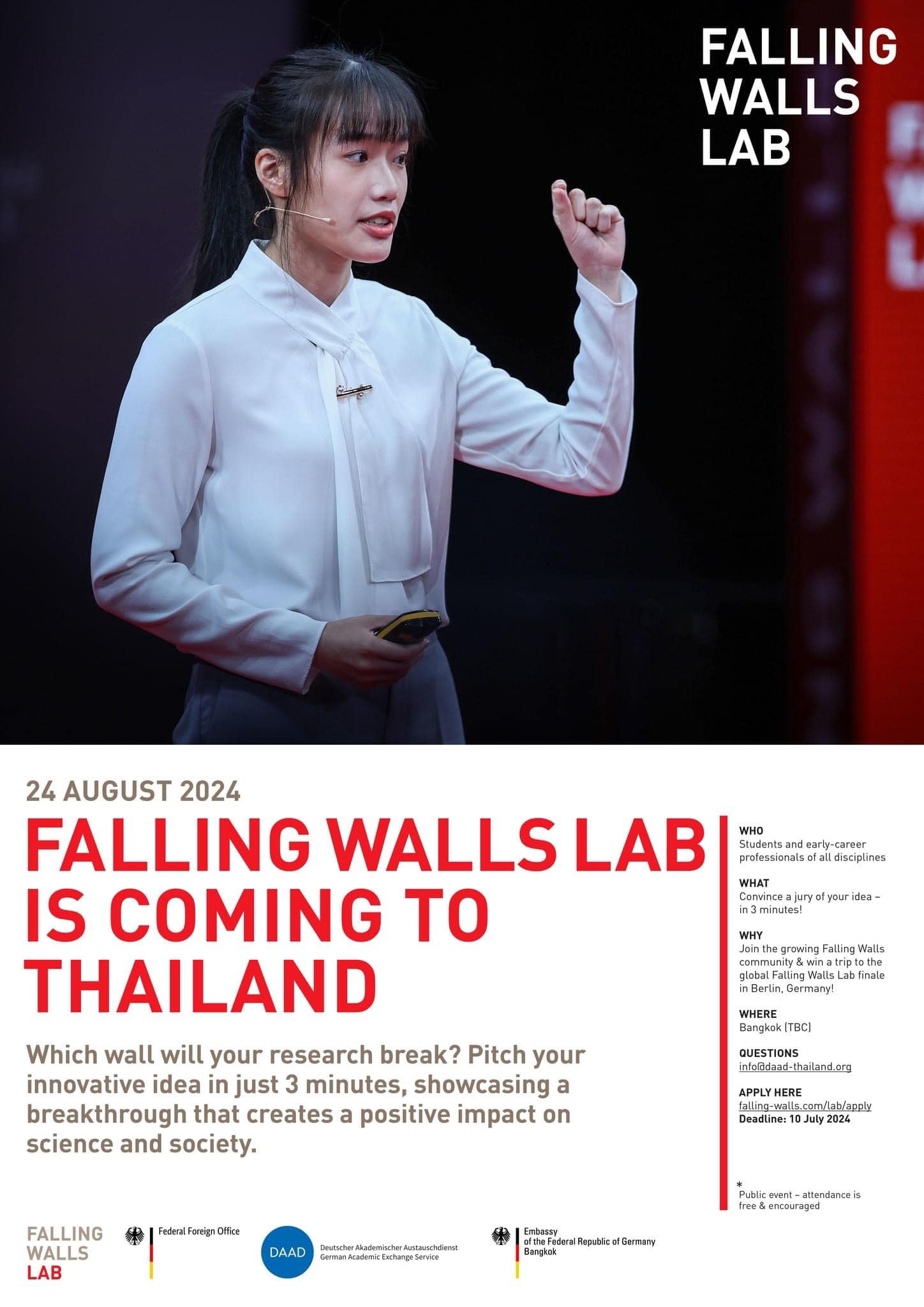 Falling Walls Lab Thailand - Office of International Affairs and Global Network