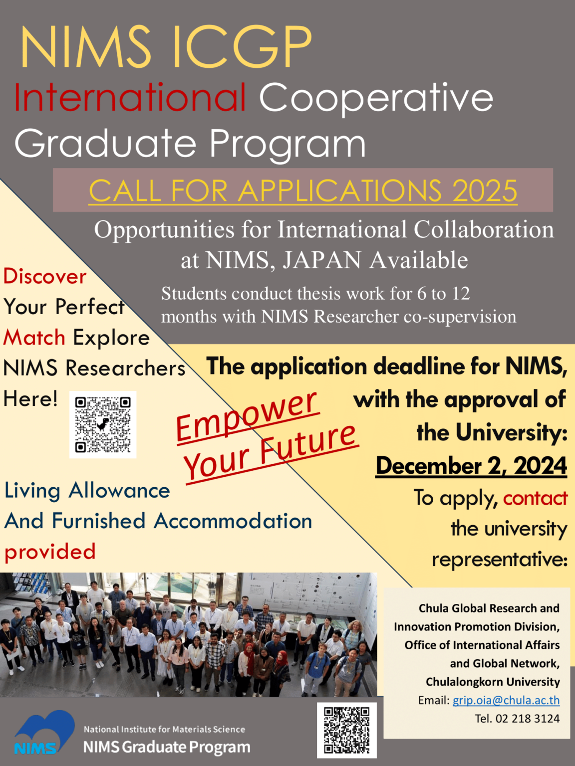 2025 NIMS International Cooperative Graduate Program (ICGP) - Office of ...