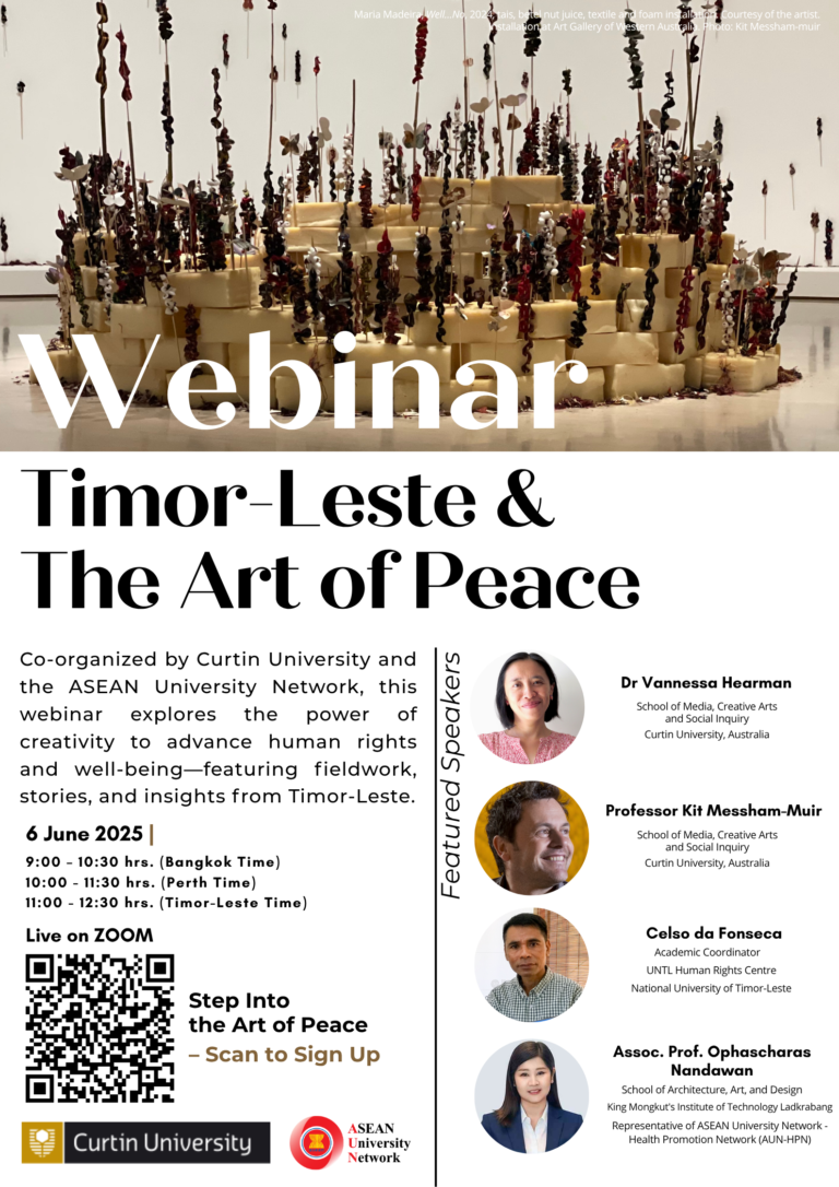 Invitation to Webinar | Timor-Leste & The Art of Peace | 6 June 2025 ...